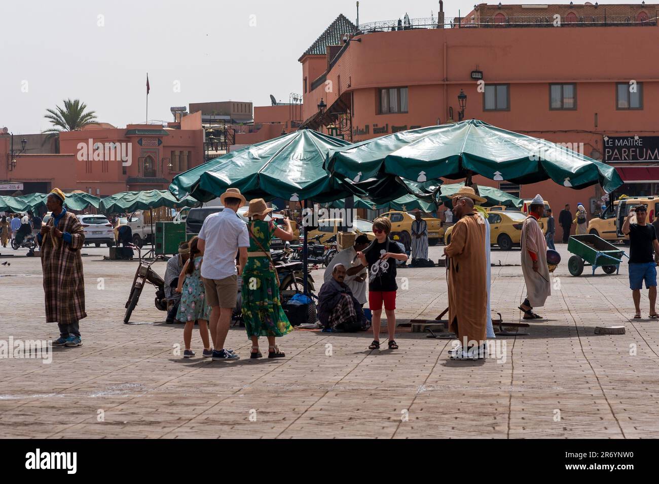 Snake charmers in Jamma el-Fnaa square, Marrakech, Morocco Stock Photo ...