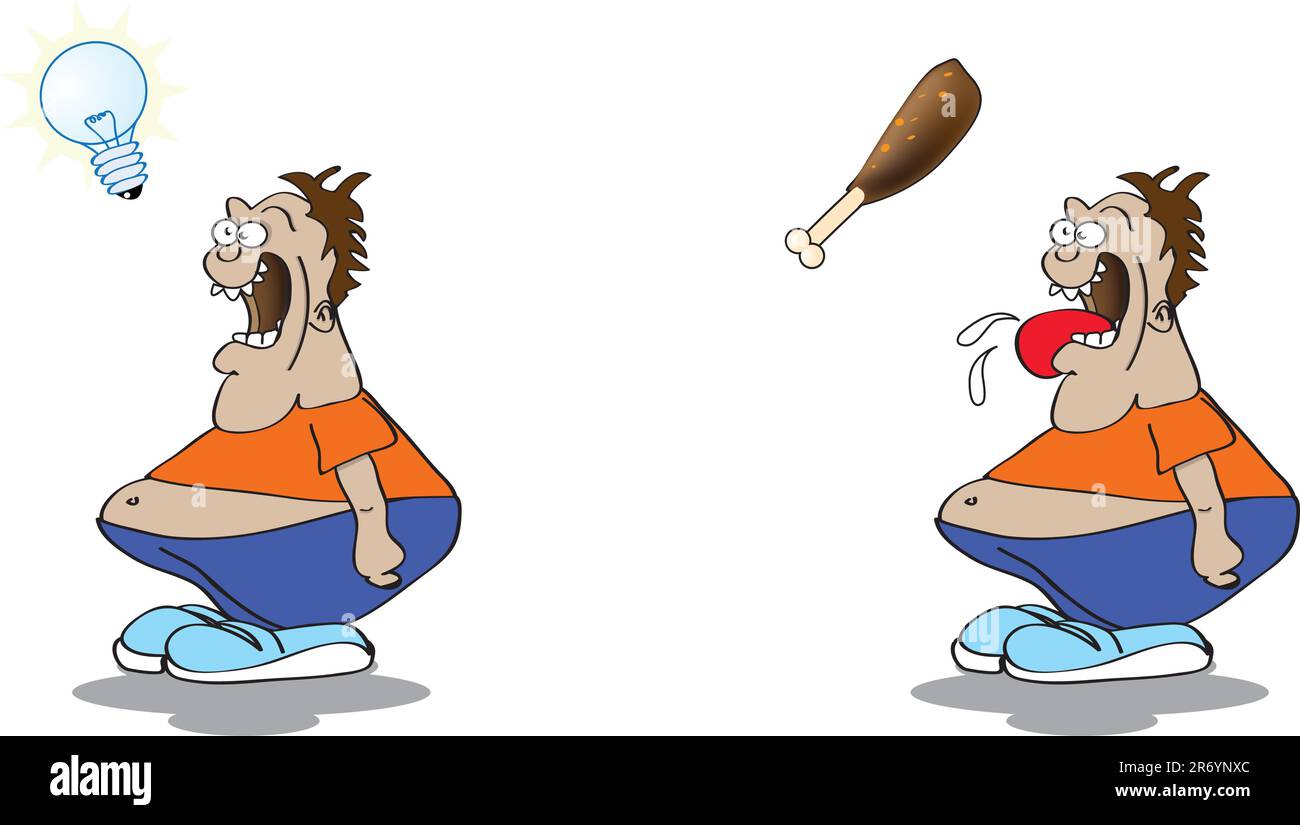 Fat man vector illustration Stock Vector Image & Art - Alamy