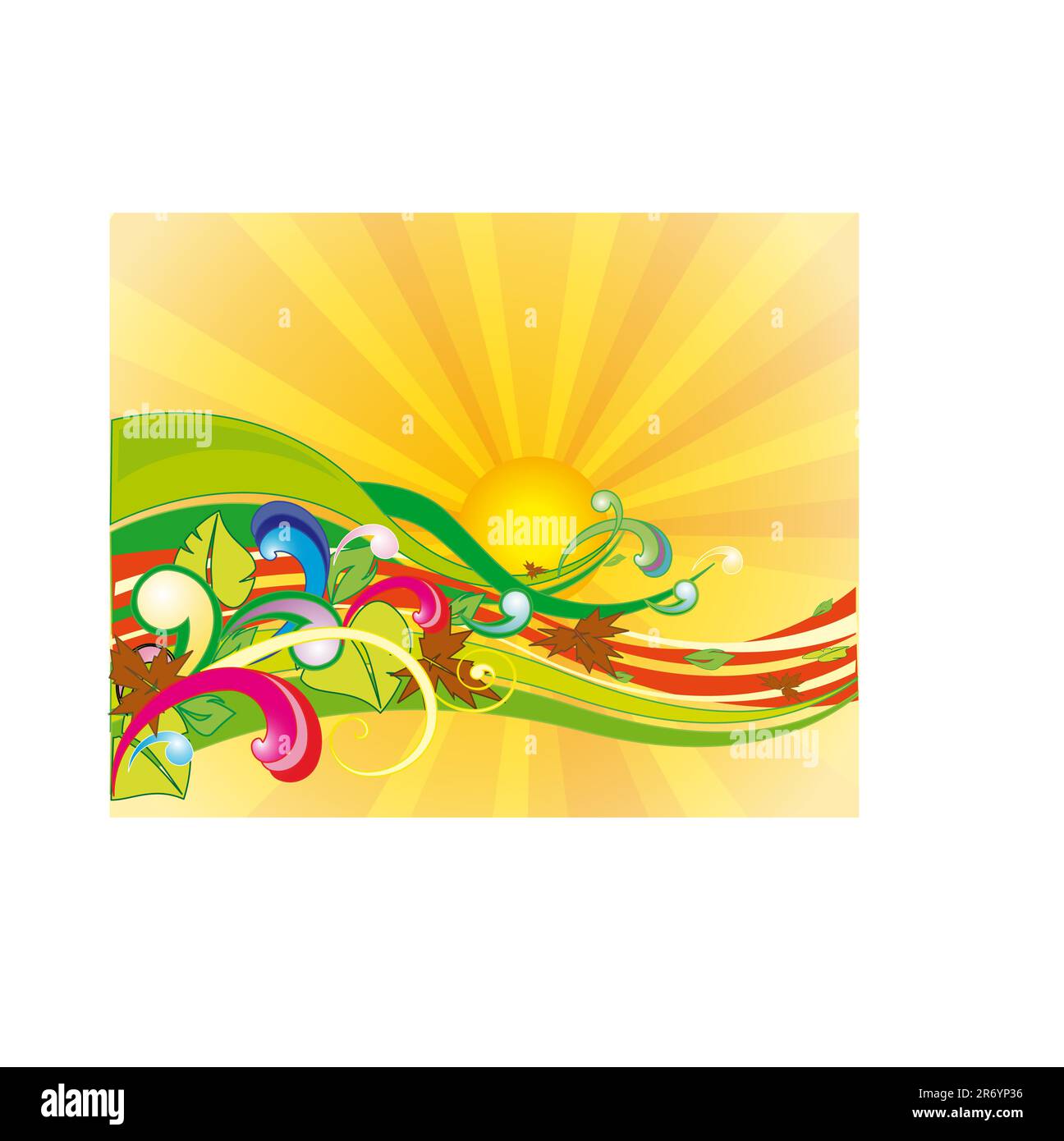 Warm colors yellow Stock Vector Images - Alamy