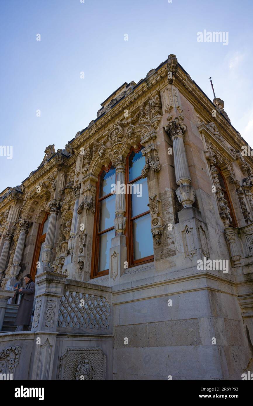Ihlamur Pavilion or Ihlamur Kasri in Besiktas. Famous historical ...