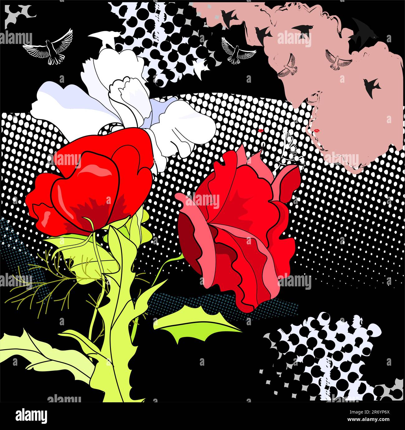 Colorful halftone texture Stock Vector Images - Alamy