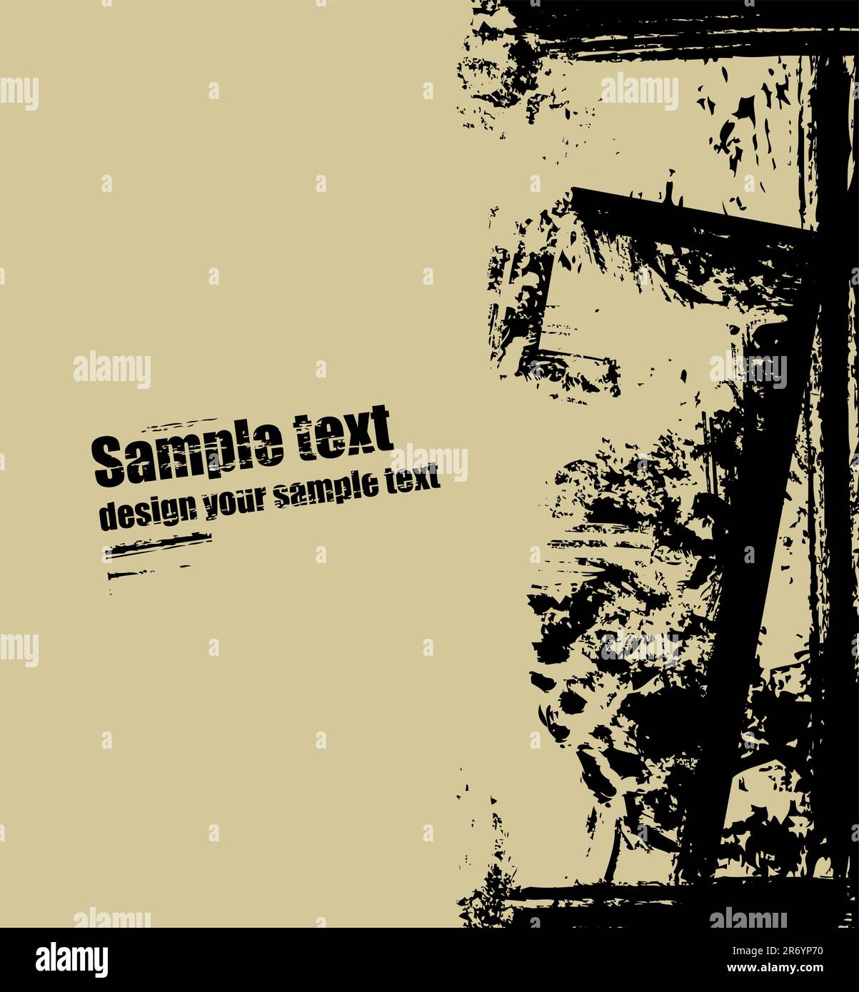 In brown paint Stock Vector Images - Alamy