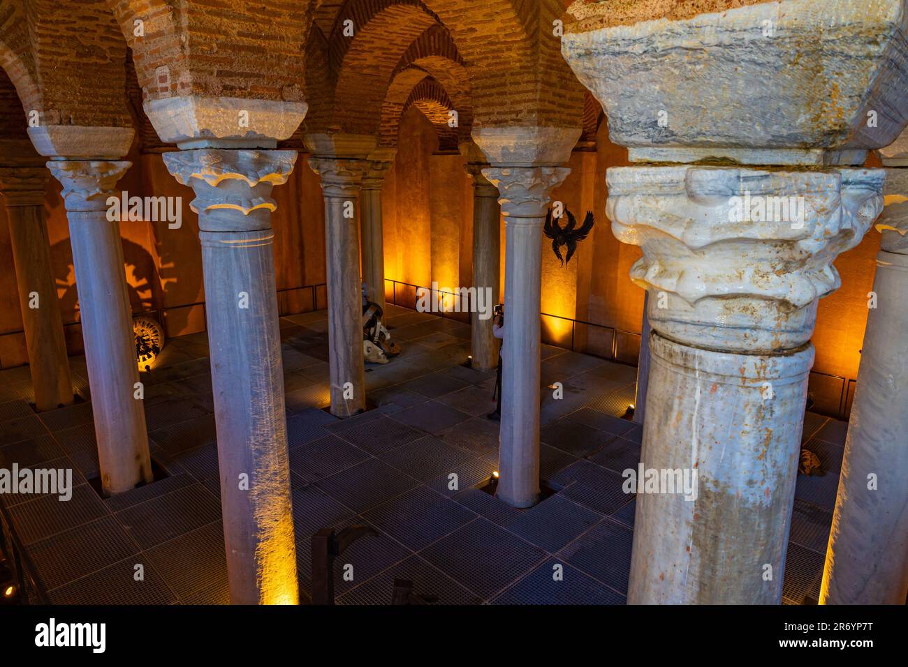 Gulhane Cistern interior. Columns of the cistern. Istanbul Turkiye - 3. ...