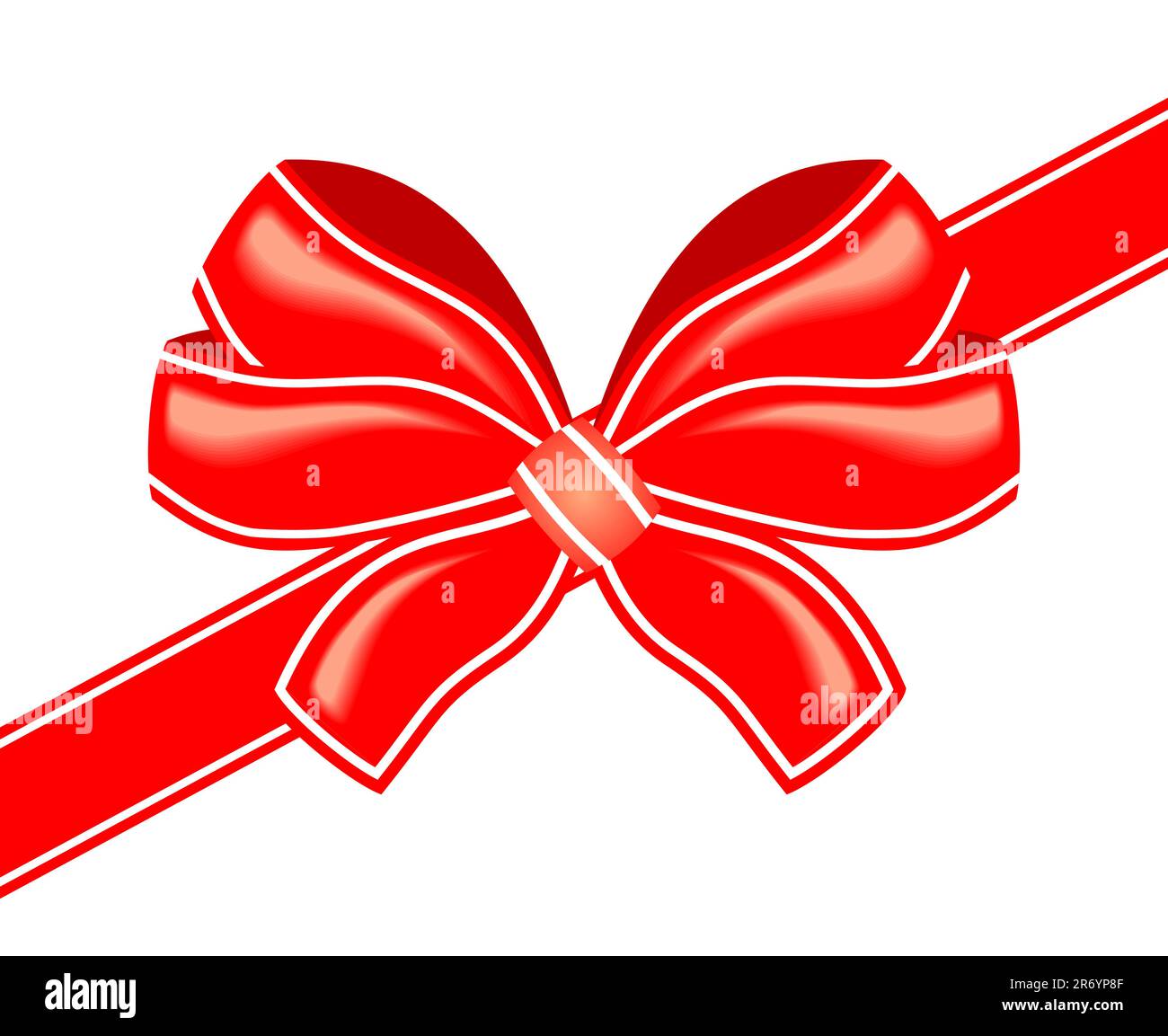 Blank with elegant red bow. Vector illustration Stock Vector Image ...
