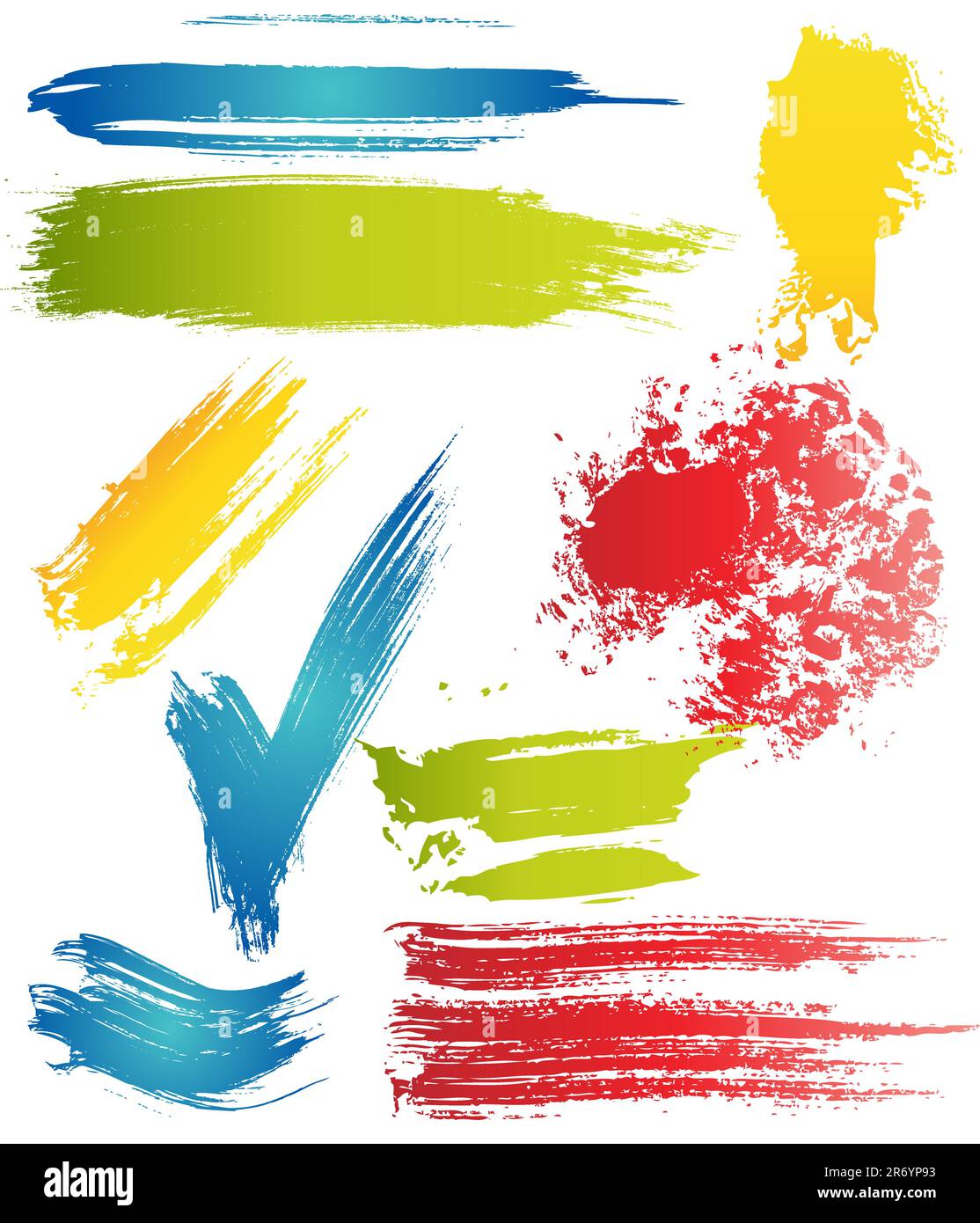 Grungy design elements in different color for your artwork Stock Vector ...