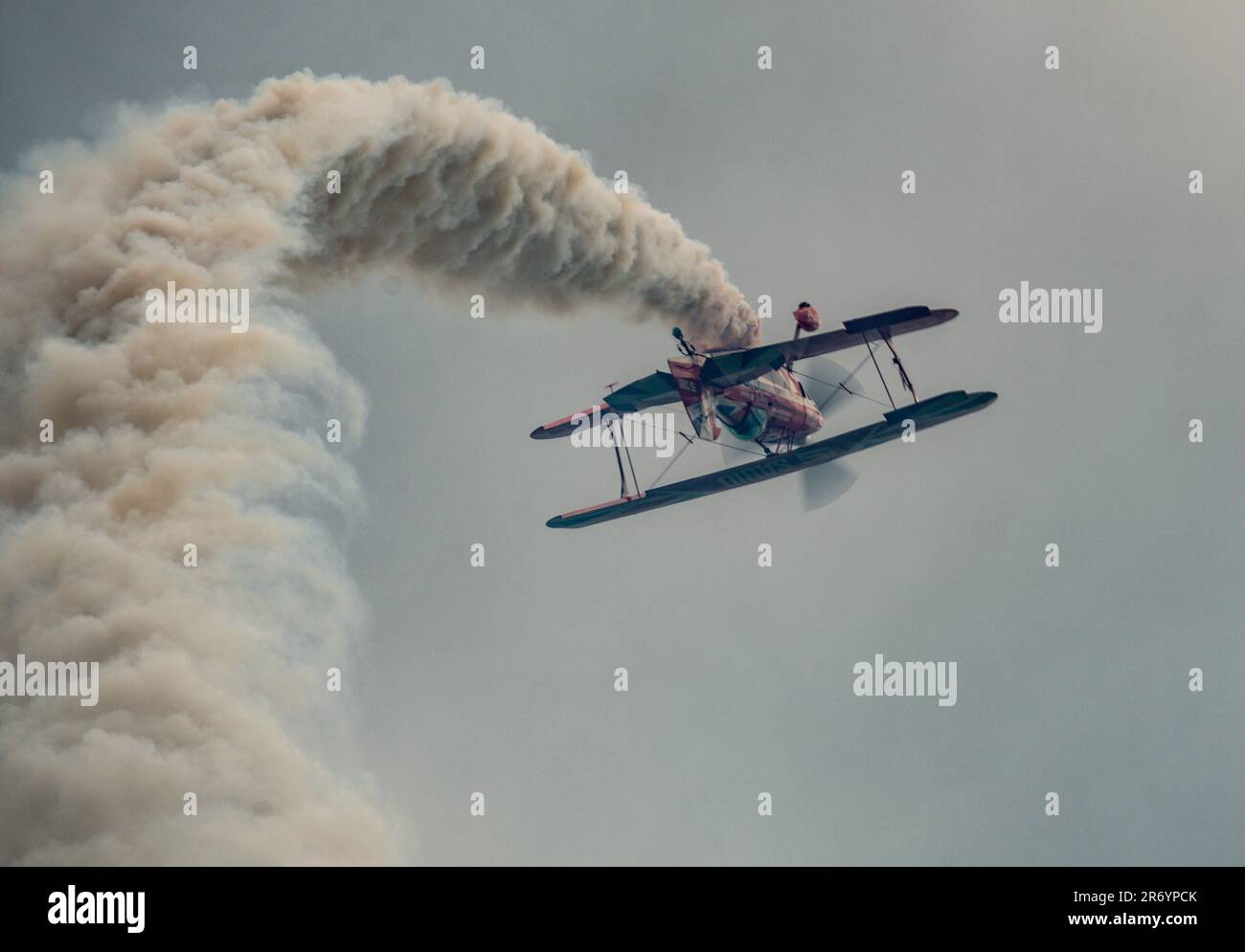 Aerobatic display pilot Rich Goodwin displays his Pitts Special during ...