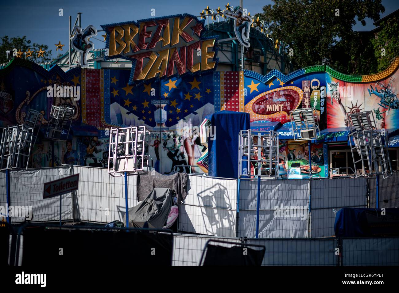 Oberhausen, Germany. 12th June, 2023. View of the "BreakDance" ride ...