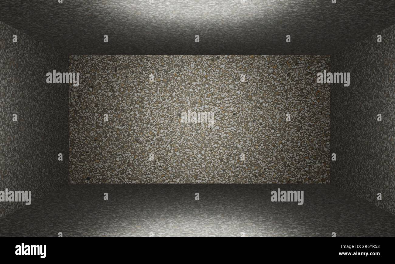 3d rendering Cement room empty background Stock Photo - Alamy
