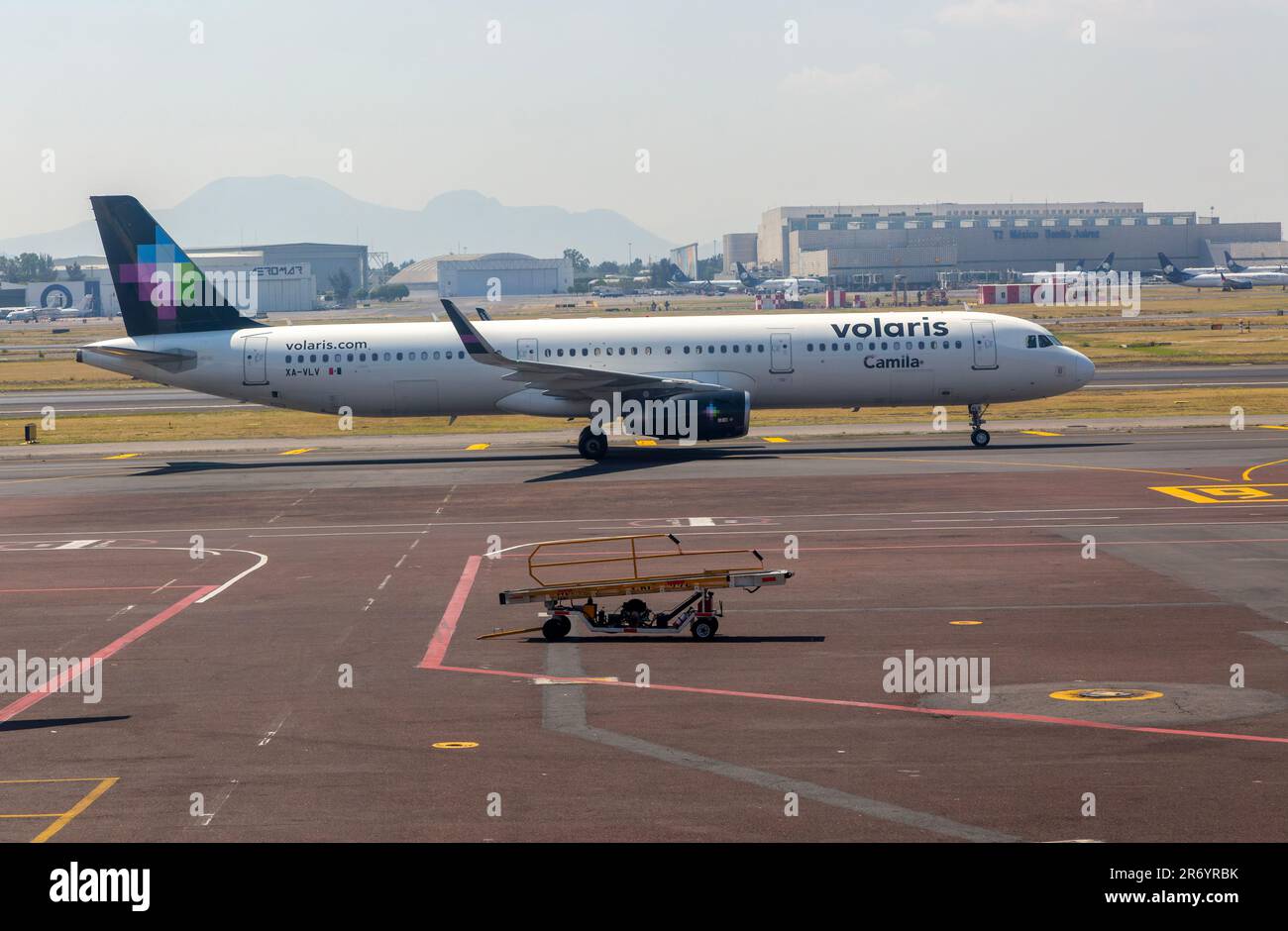 Volaris Airbus A321 plane, Terminal 1, Benito Juarez International ...