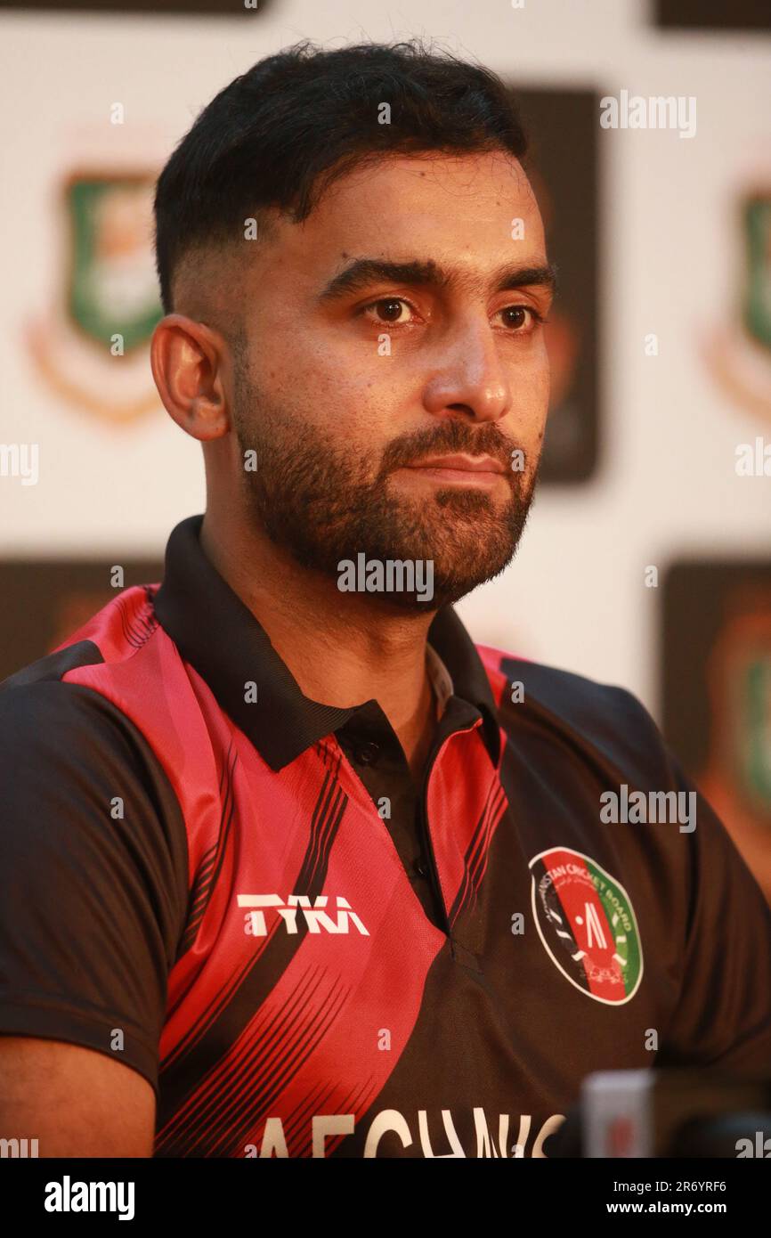 Afghanistan Test Team Captain Hasmatullah Shahidi speaks at press ...