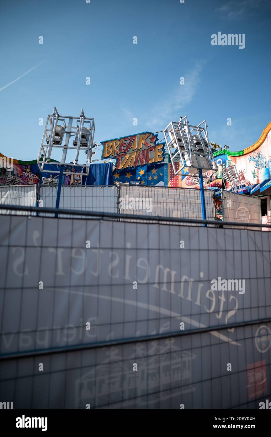 Oberhausen, Germany. 12th June, 2023. View of the "BreakDance" ride ...