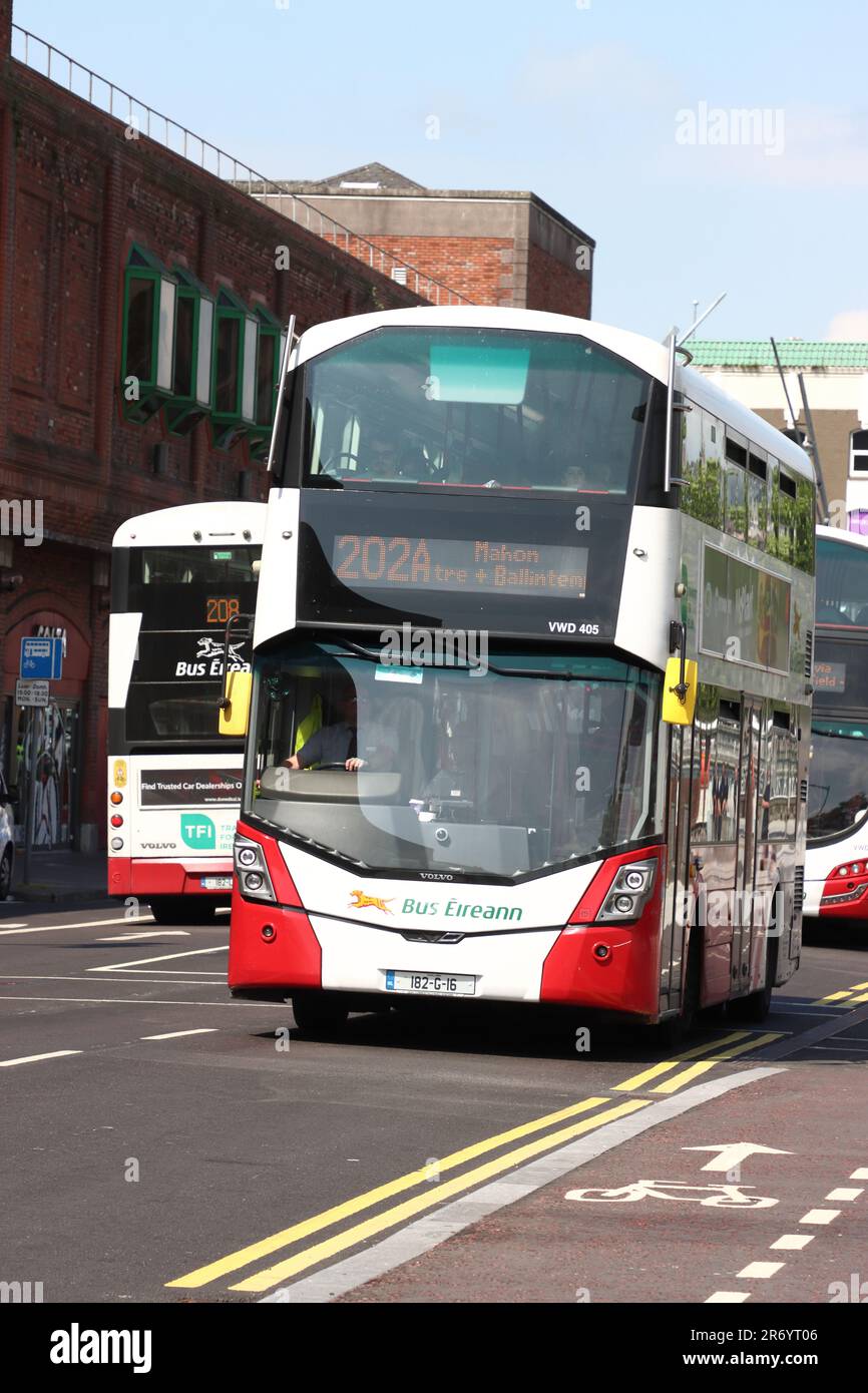 Bus Eireann in city centre of Cork City, County Cork, Ireland Stock ...