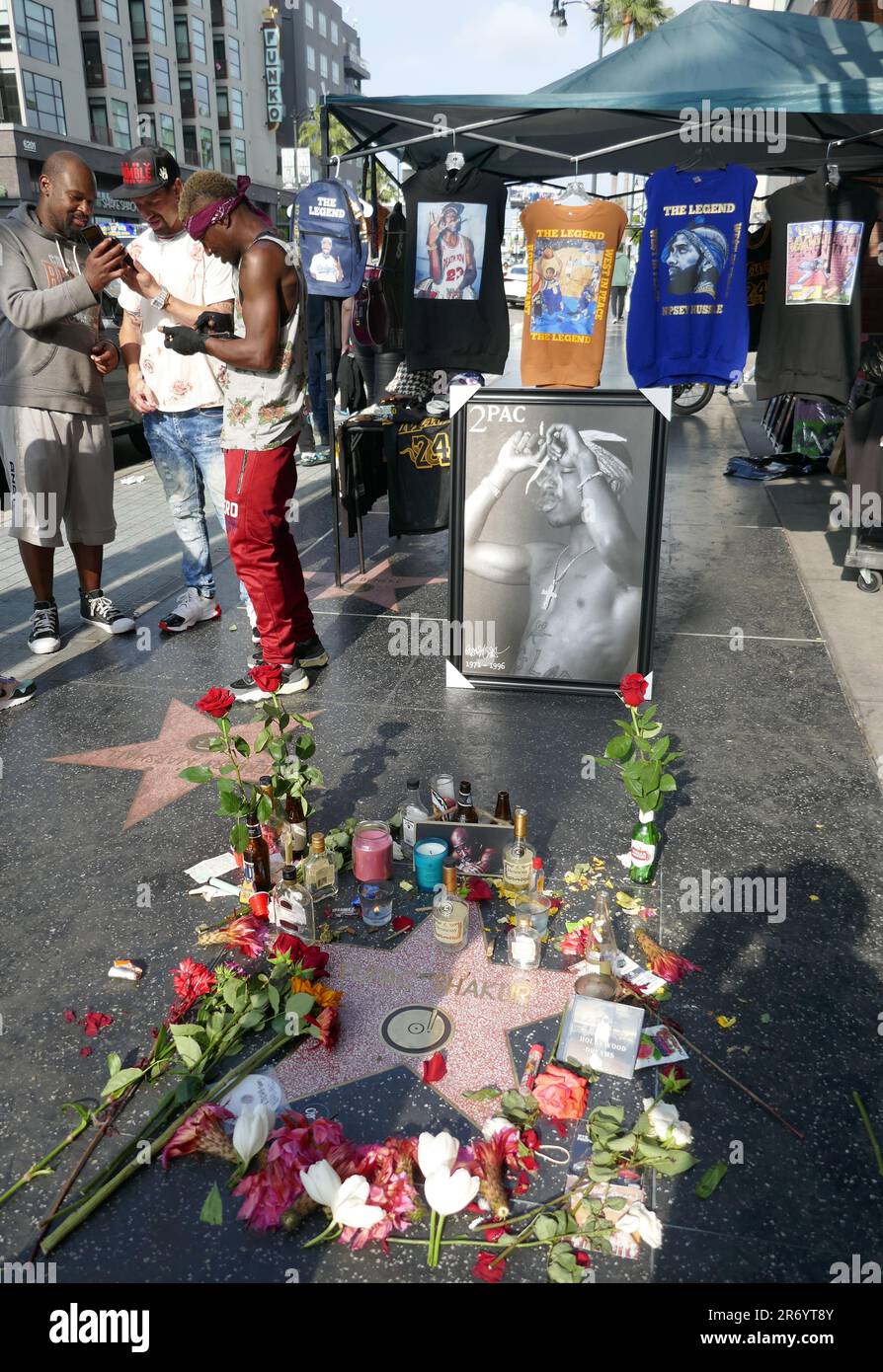 Los Angeles, California, USA 9th June 2023 Rapper Tupac Shakur ...