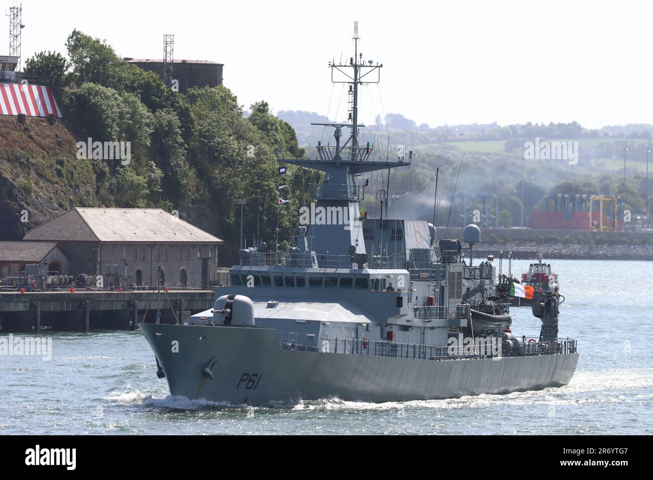 P61 Le Samuel Beckett, an offshore patrol vessel, leaving the Irish ...