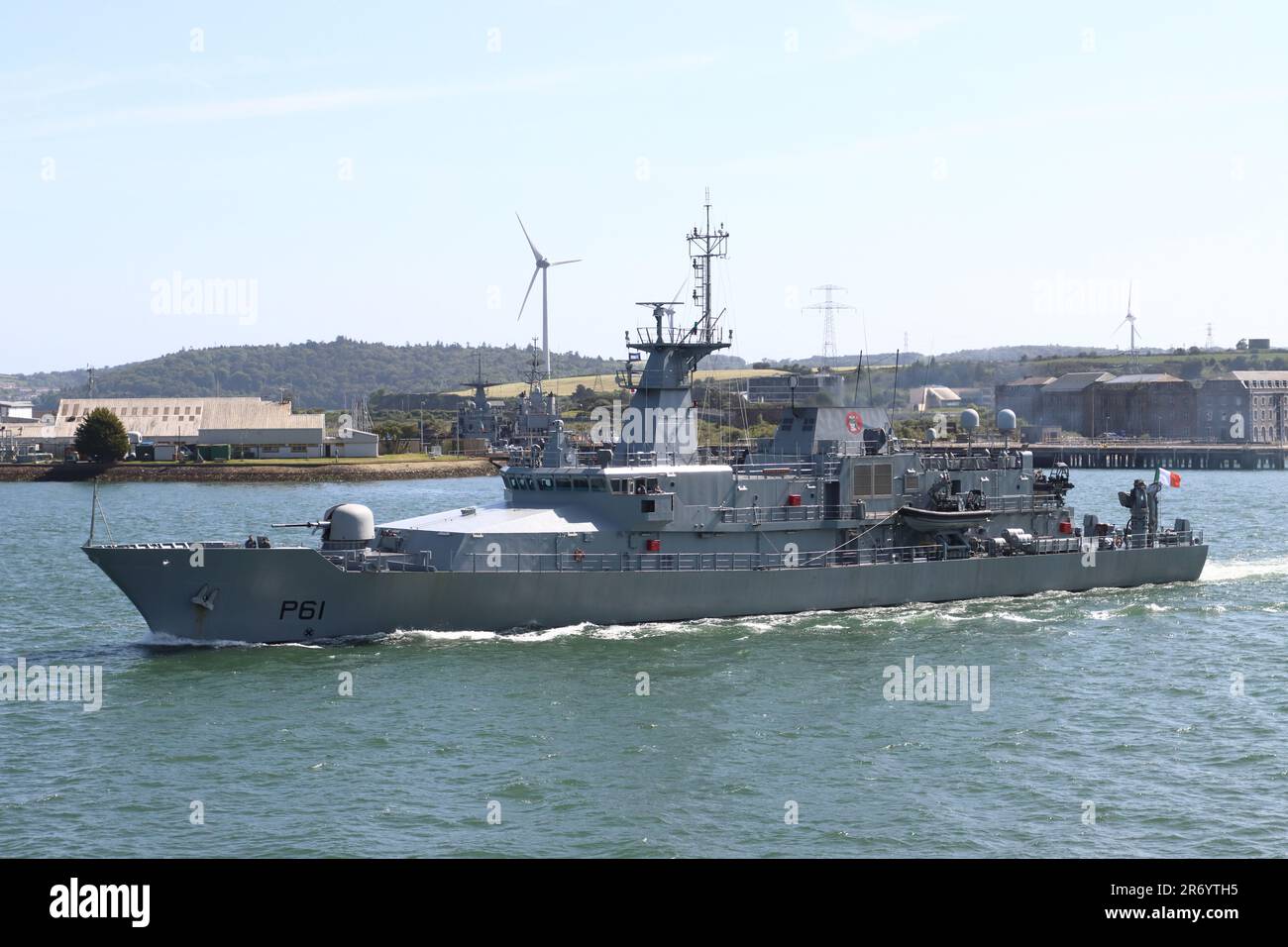 P61 Le Samuel Beckett, an offshore patrol vessel, leaving the Irish ...