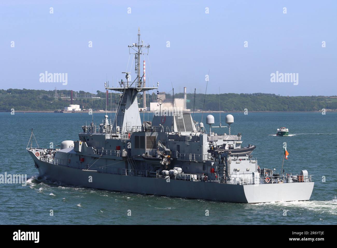 P61 Le Samuel Beckett, an offshore patrol vessel, leaving the Irish ...