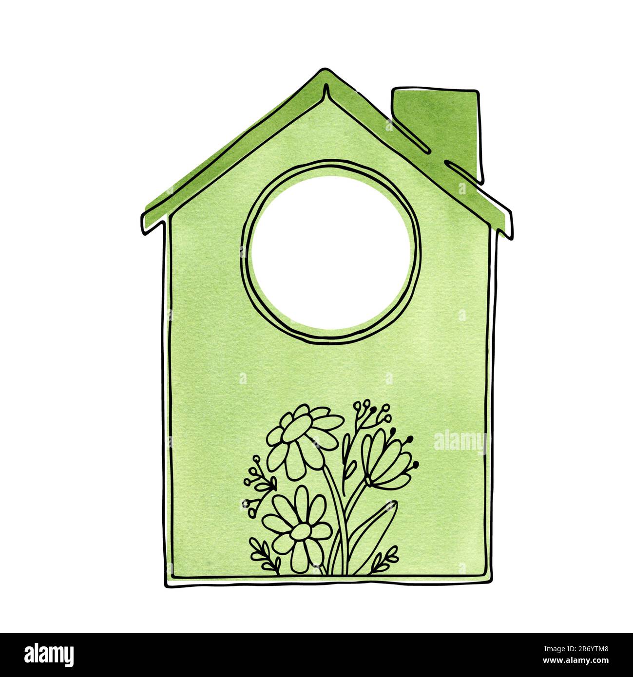 Green house on flowers Cut Out Stock Images & Pictures - Alamy