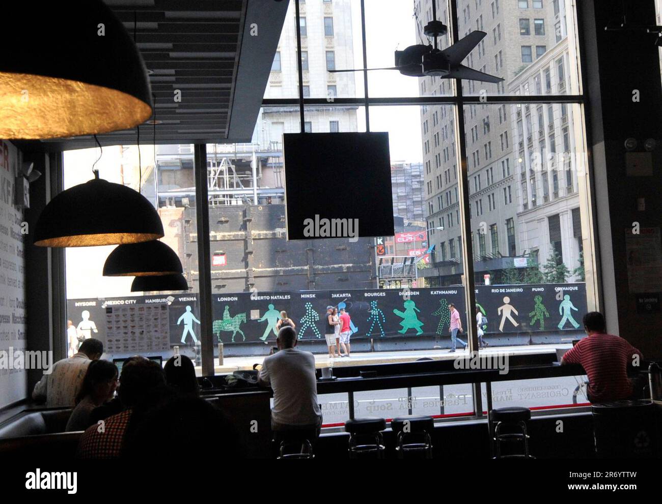 Aroma Espresso bar on Church Street in Lower Manhattan, New York City ...
