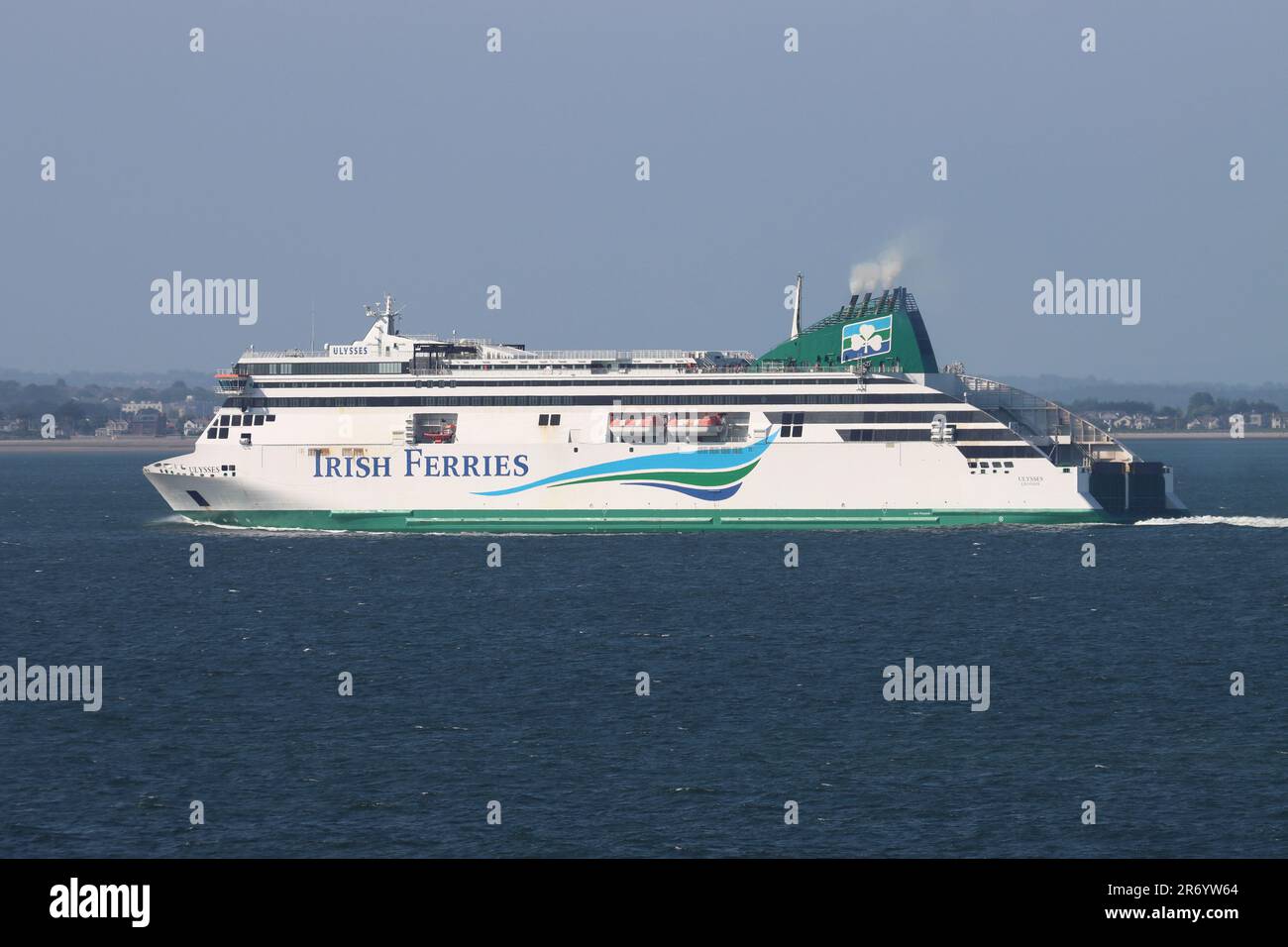 Irish Ferries ship MS Ulysses approaching Dun Laoghaire, near Dublin ...