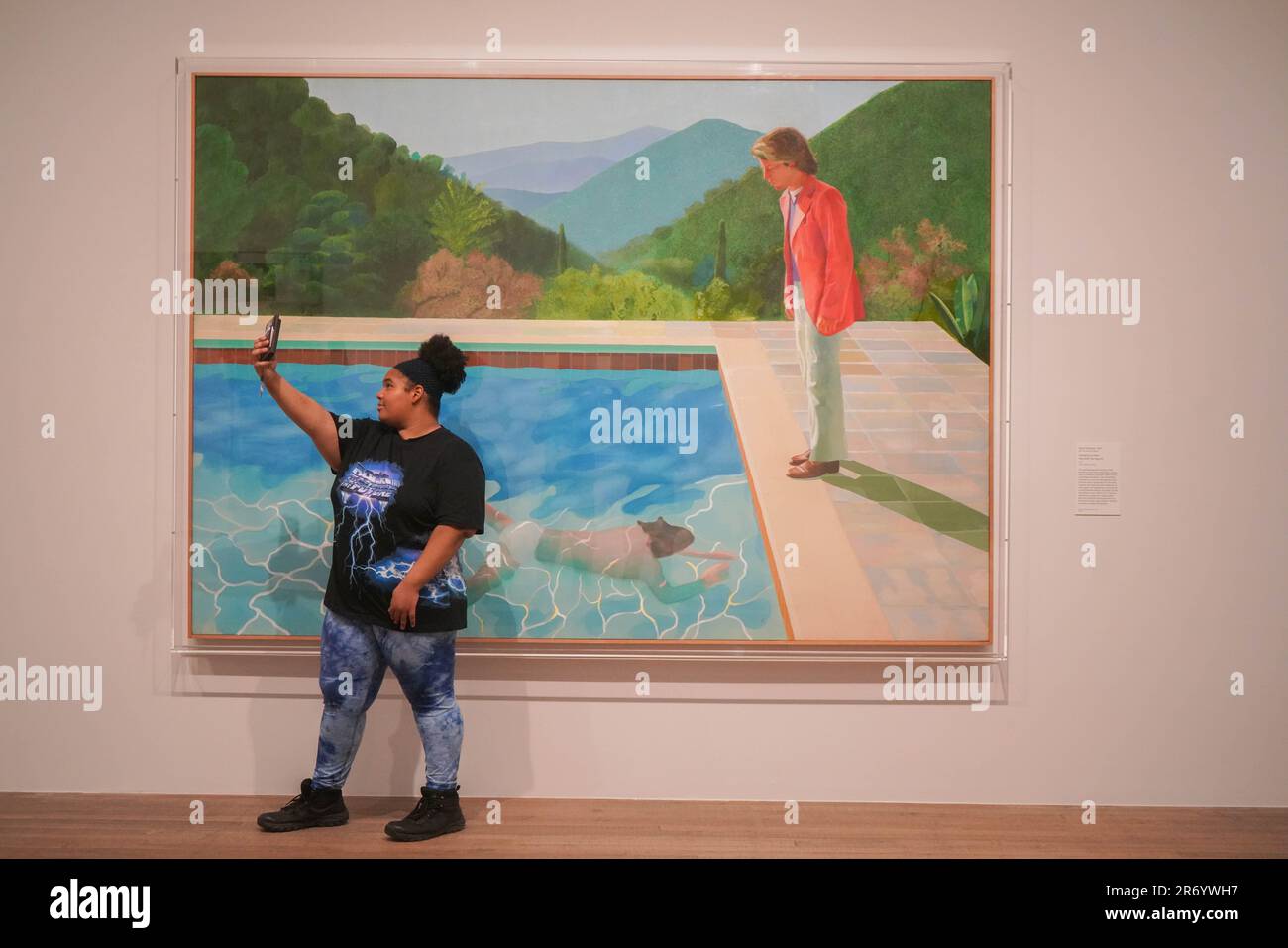 London UK. 12 June 2023 . David Hockney, Portrait of an Artist (Pool ...