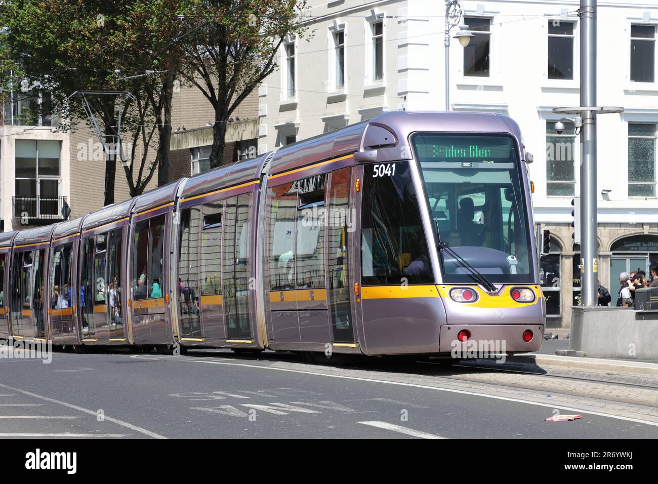Dublin tram ireland passenger public transport hi-res stock photography ...