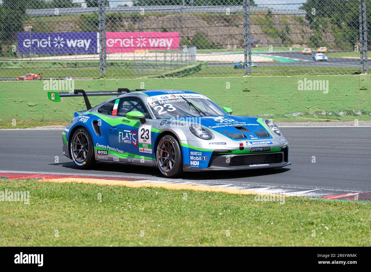 Vallelunga circuit, Rome, Italy June 11 2023 - Porsche Carrera Cup ...