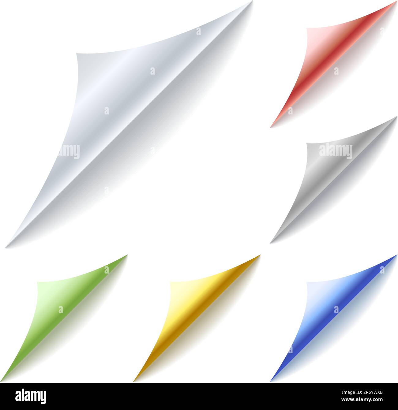 Set of vector page corners Stock Vector Image & Art - Alamy