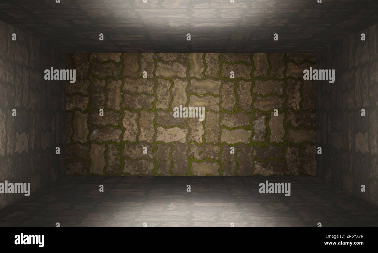 3d brick wall texture room abstract background Stock Photo - Alamy