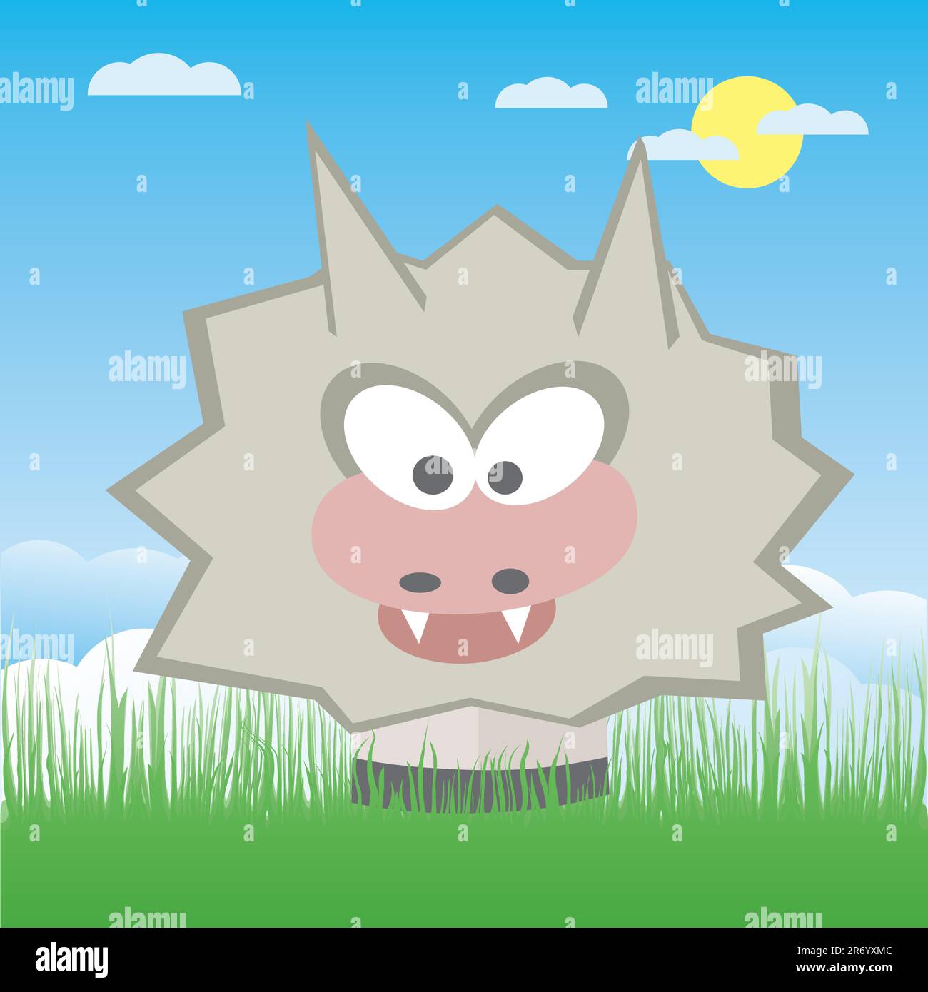 wolf vector illustration cartoon Stock Vector Image & Art - Alamy