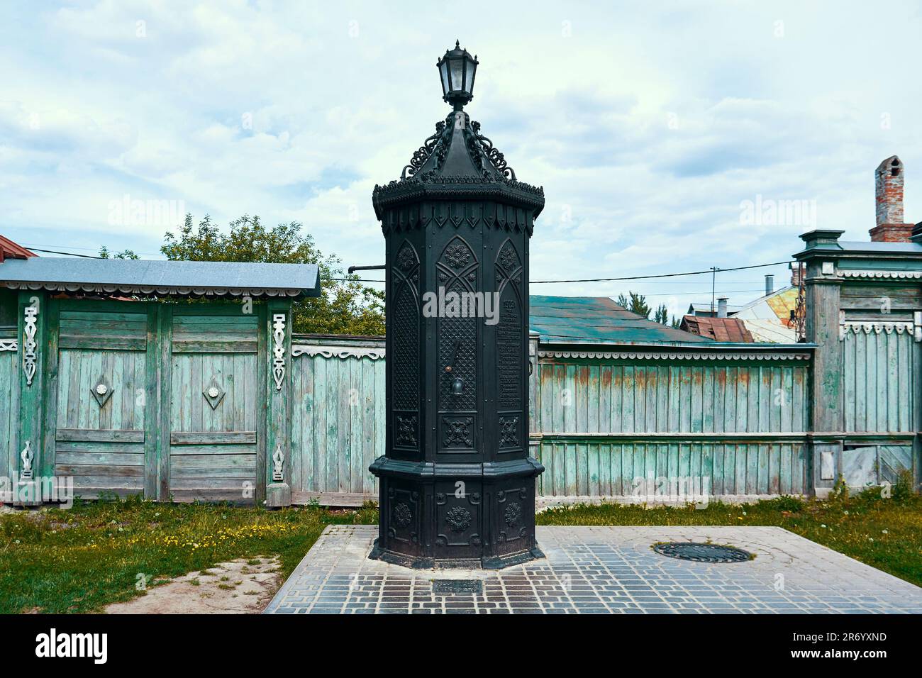 Kolomna, Russia - May 30, 2023: Vintage standpipe on the street of the ...