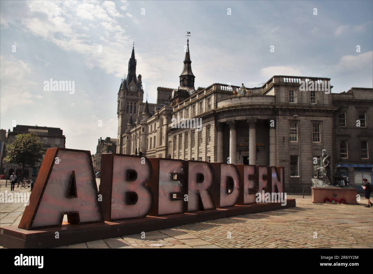 Aberdeenshire castle sign hi-res stock photography and images - Alamy