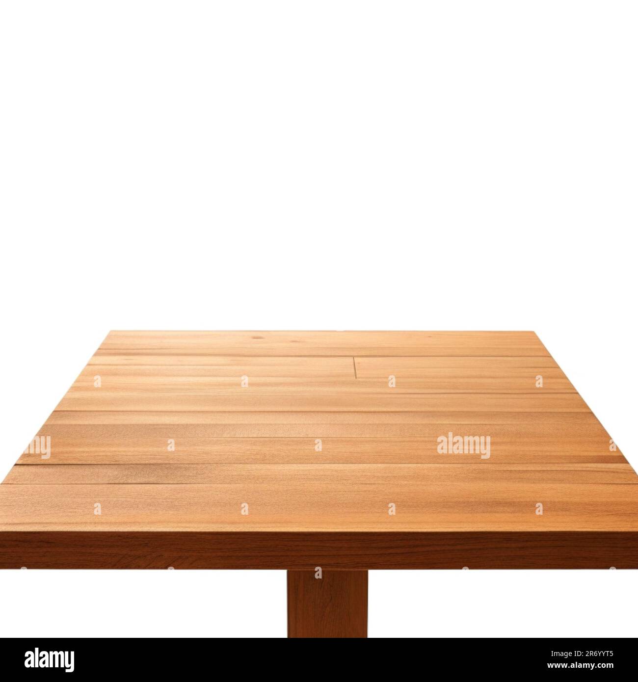 wooden table empty closeup top view isolated on white background Stock ...