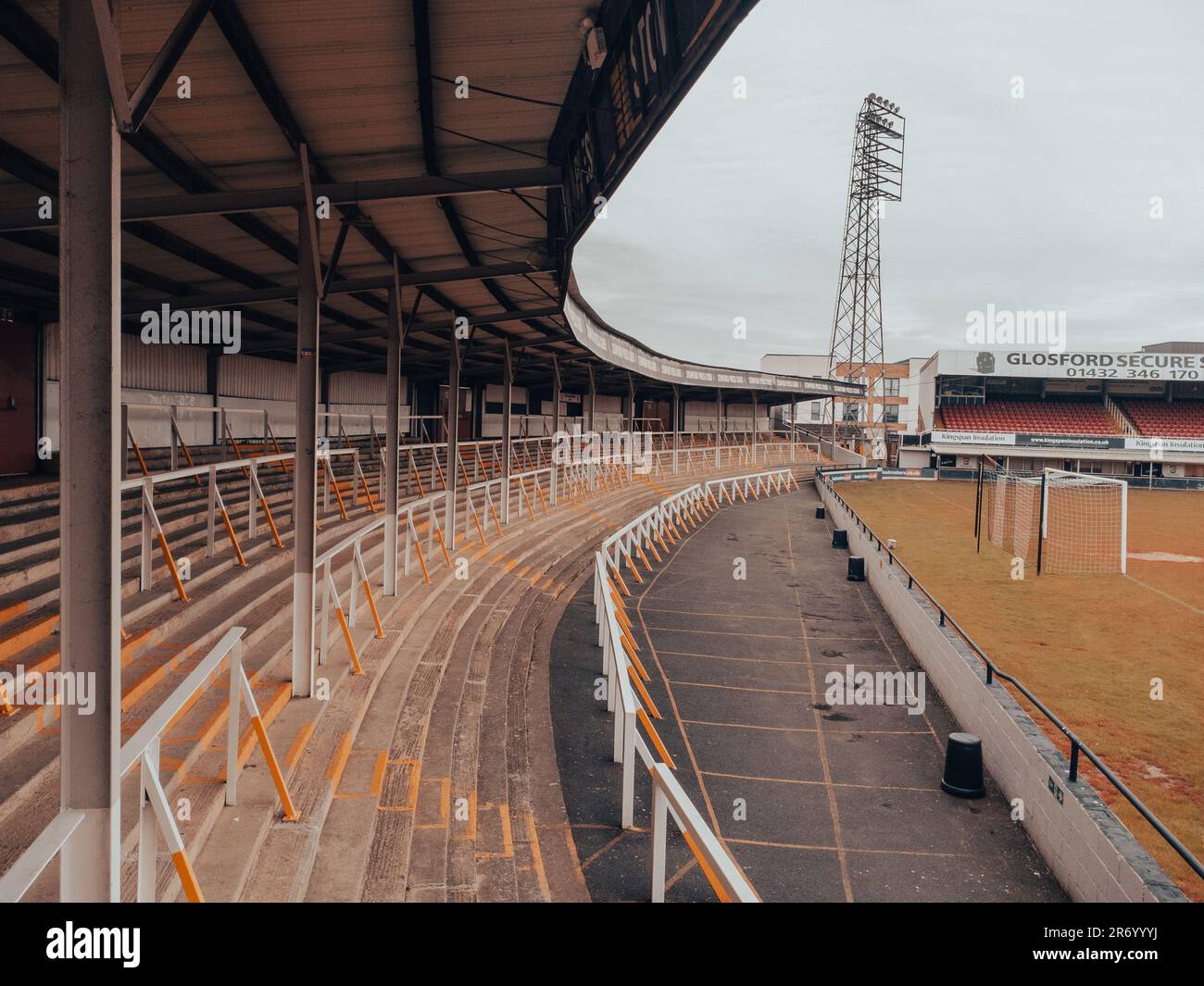 Edgar Street Football Stadium the home of Hereford FC Stock Photo - Alamy