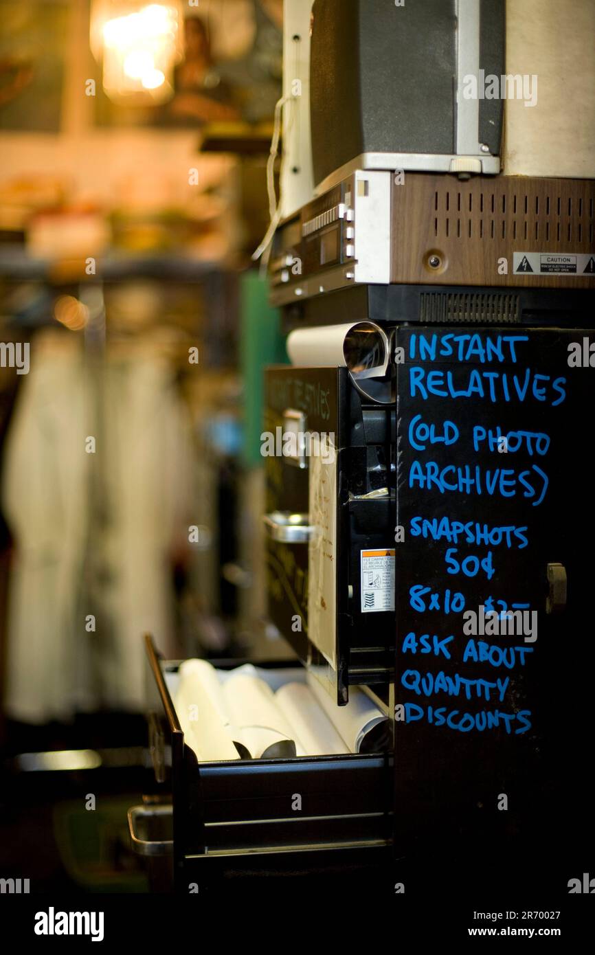 Inside of antique store in Portland, Oregon Stock Photo - Alamy