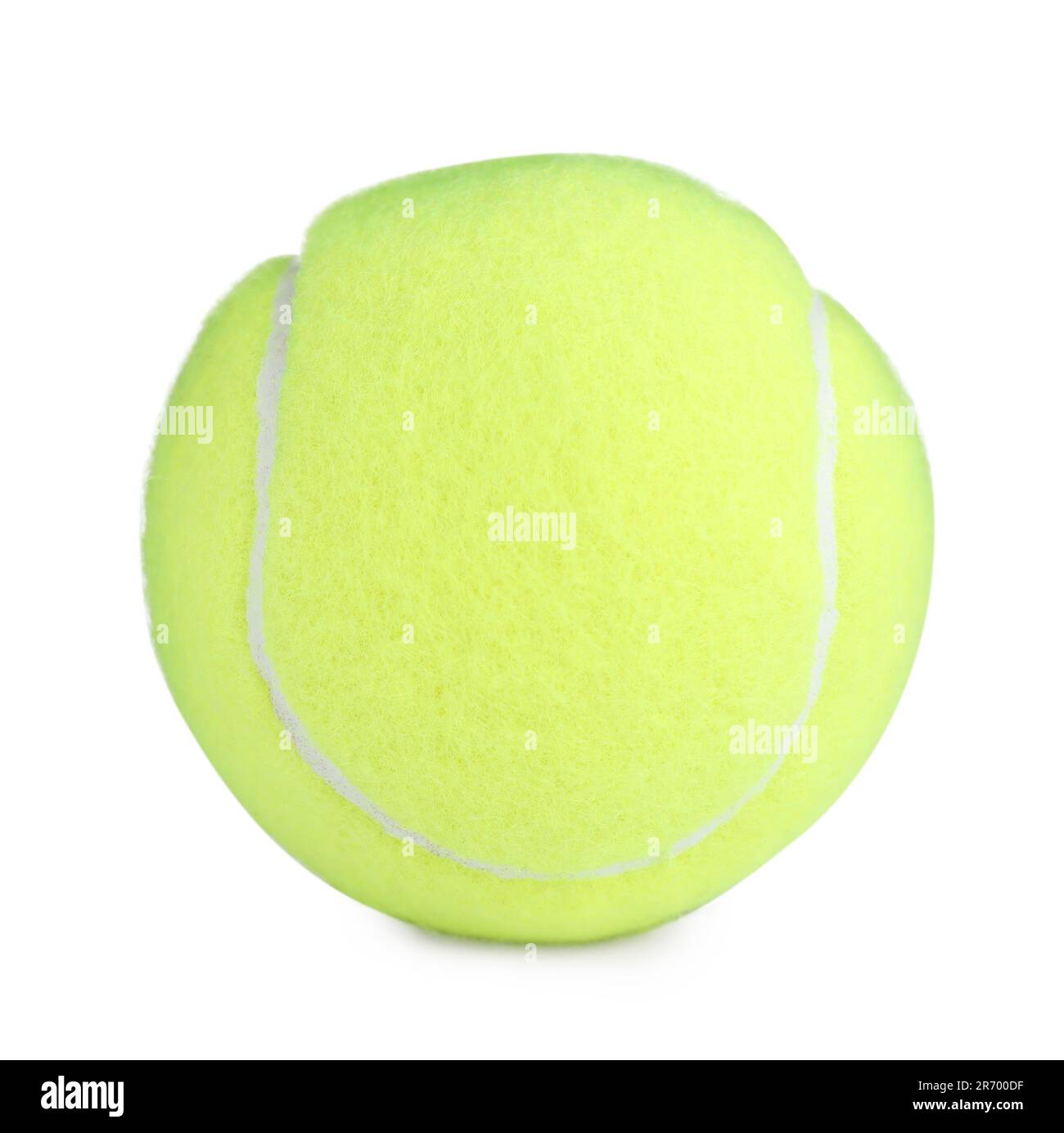 Bright green tennis ball isolated on white Stock Photo - Alamy