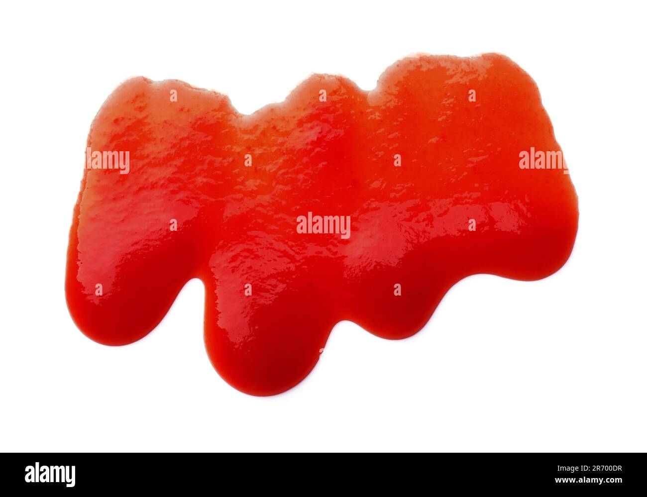 Fresh tasty red ketchup isolated on white Stock Photo - Alamy