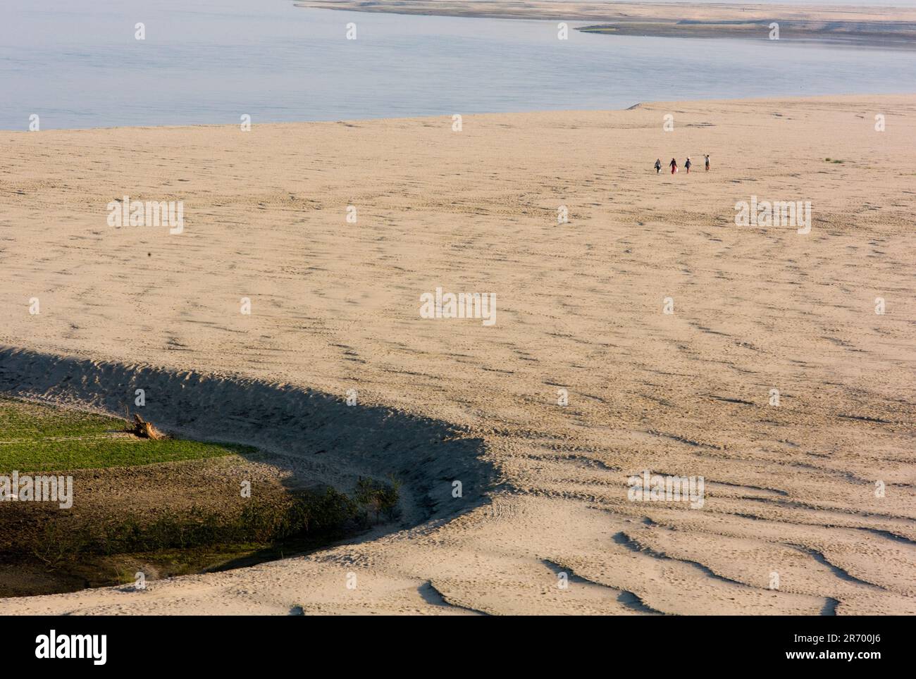 On the shores of the Irrawaddy river in Bagan, Union of Myanmar (Burma ...