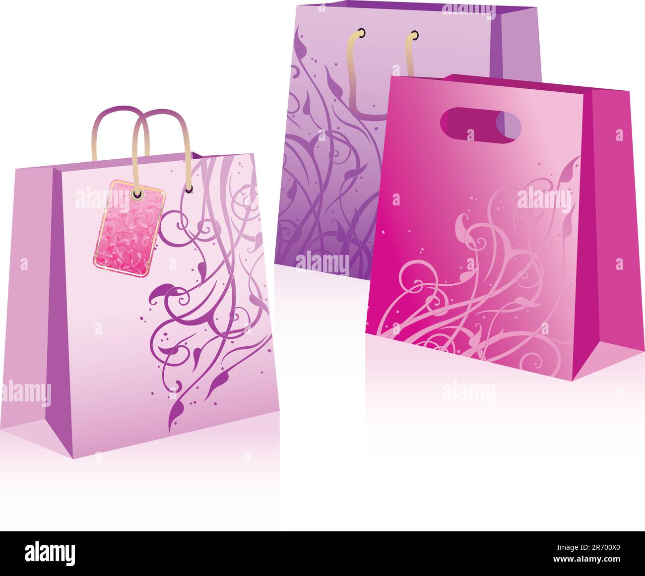 Pink designer bag Stock Vector Images - Alamy