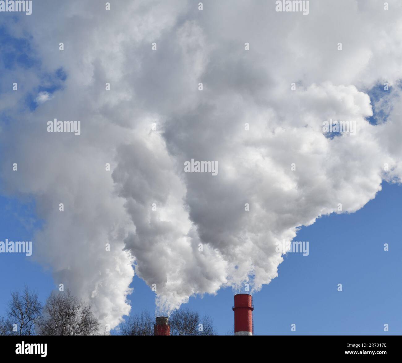 Chp pipes against sky hi-res stock photography and images - Alamy