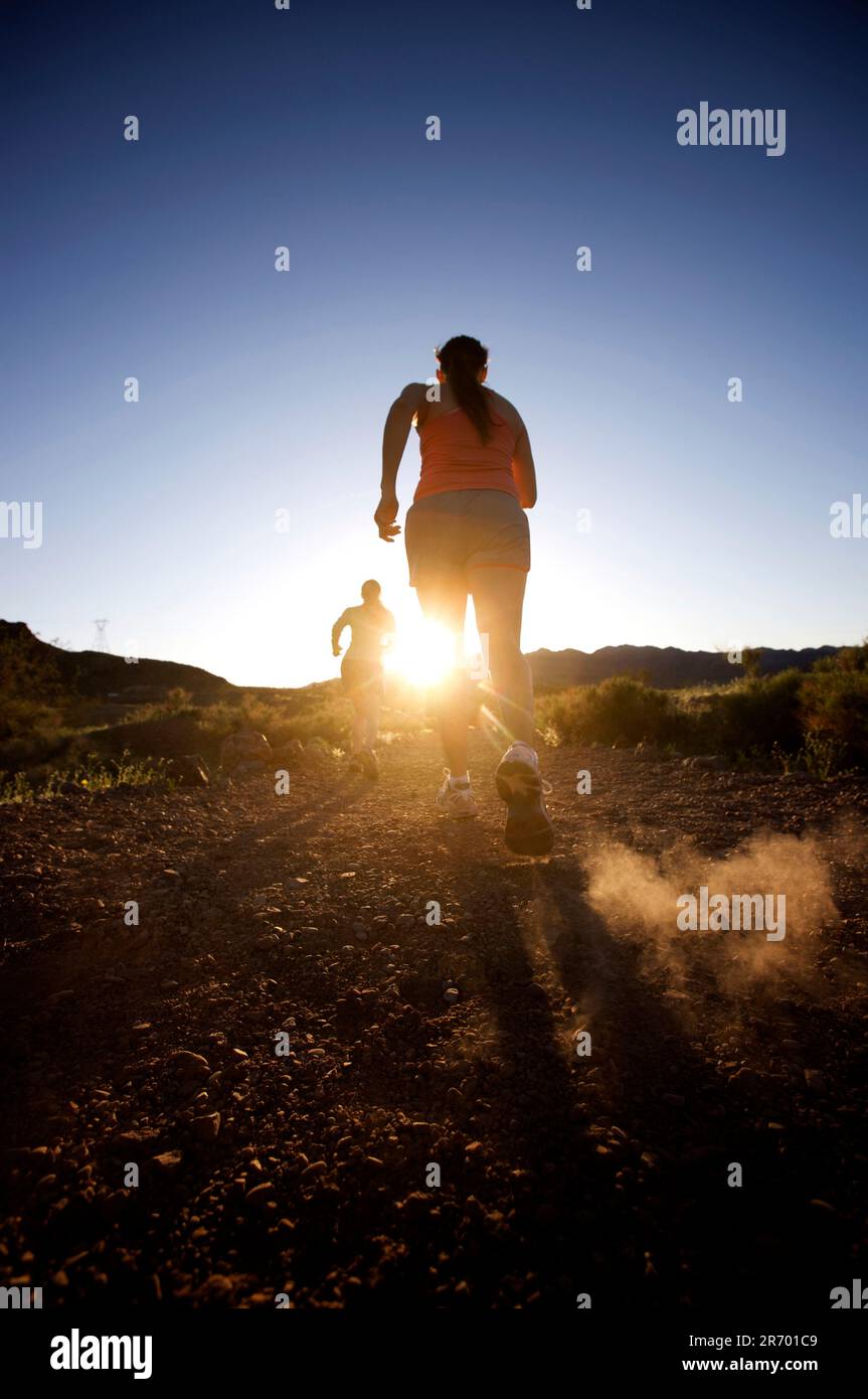 Running, Historic Railroad Trail Stock Photo - Alamy