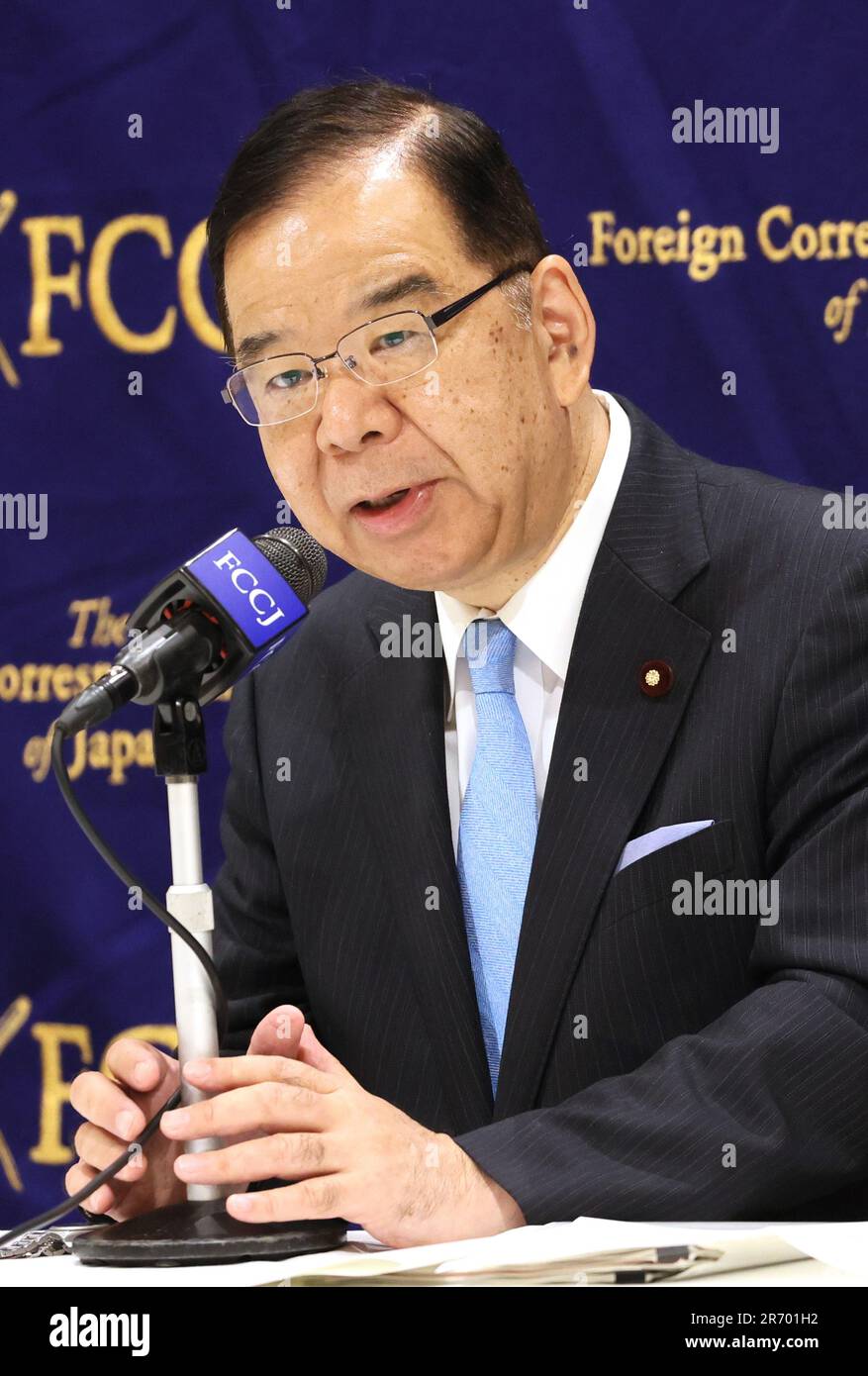 Tokyo, Japan. 12th June, 2023. Japan Communist Party leader Kazuo Shii ...