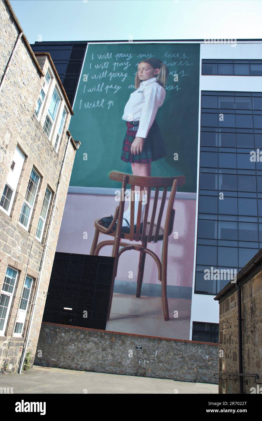 Nuart street art, Aberdeen Stock Photo - Alamy