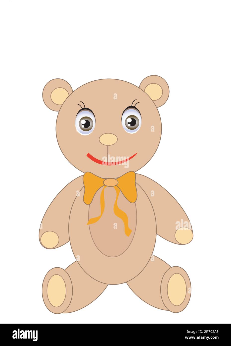 Bear with bow Stock Vector Images - Alamy