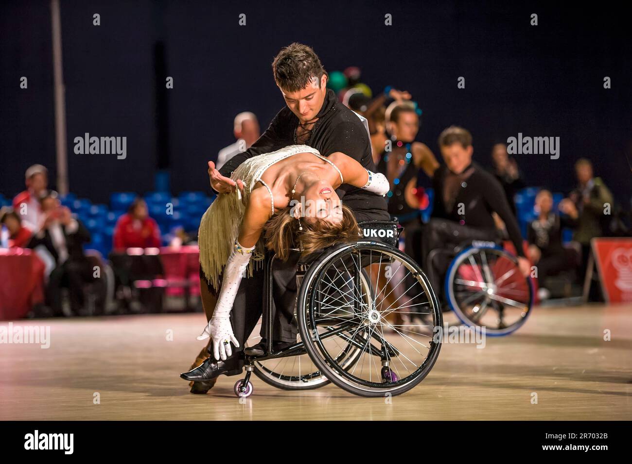 Wheelchair Dancing Couple Performing In Russia Stock Photo - Alamy