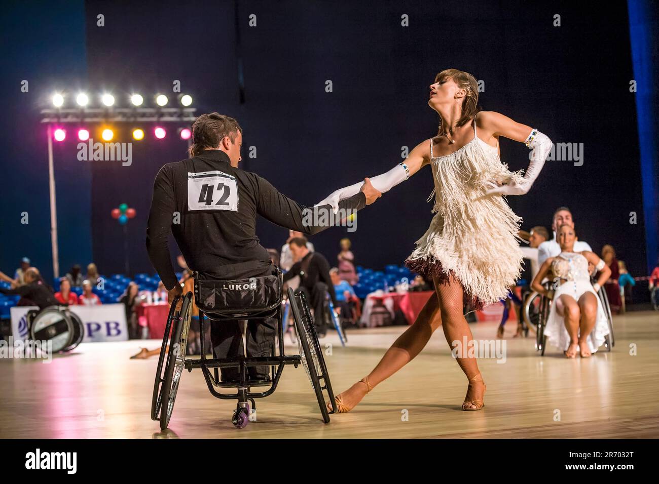 Wheelchair Dancing Couple Performing In Russia Stock Photo - Alamy