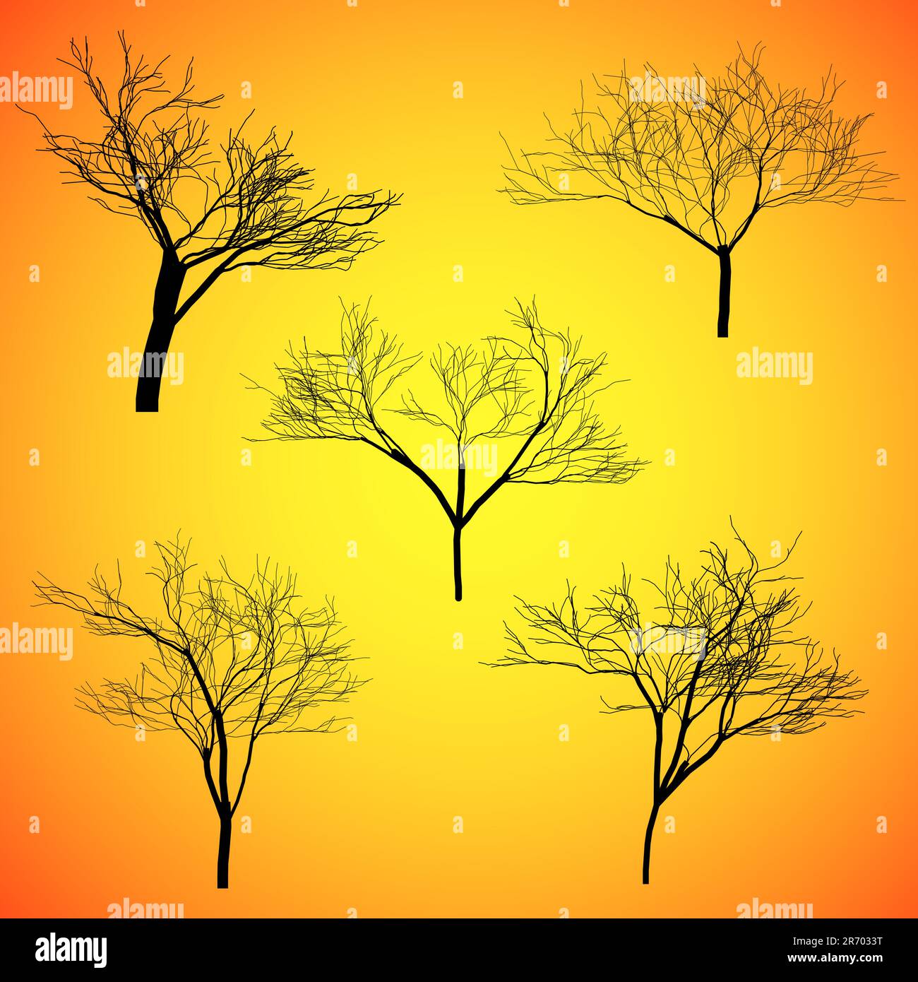 Five Silhouette Vector Stock Vector Image & Art - Alamy