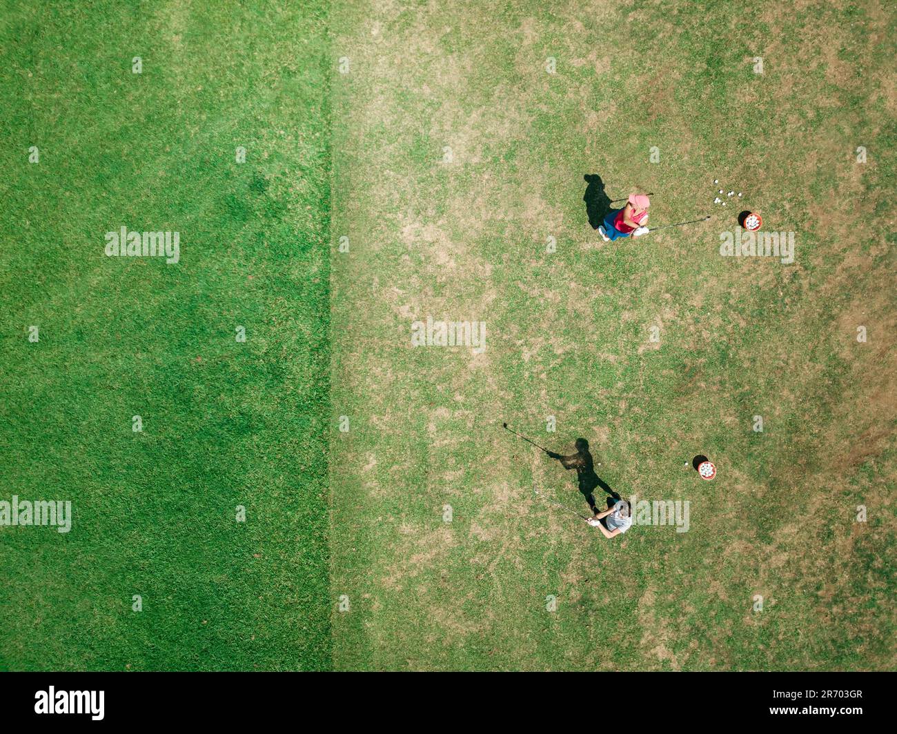 Aerial view of golf players, Bedugul, Bali, Indonesia Stock Photo - Alamy