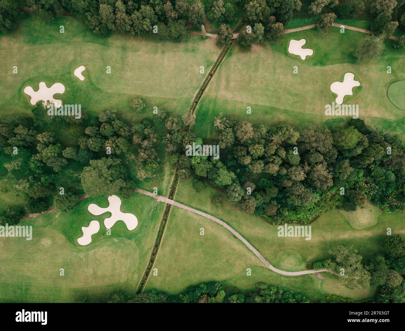 Aerial view of golf course, Bedugul, Bali, Indonesia Stock Photo - Alamy