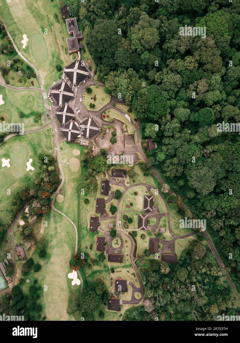 Aerial view of golf course, Bedugul, Bali, Indonesia Stock Photo - Alamy
