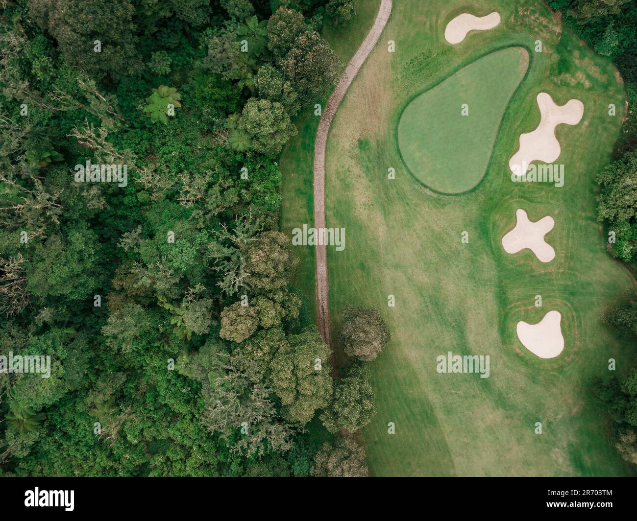 Aerial view of golf course, Bedugul, Bali, Indonesia Stock Photo - Alamy